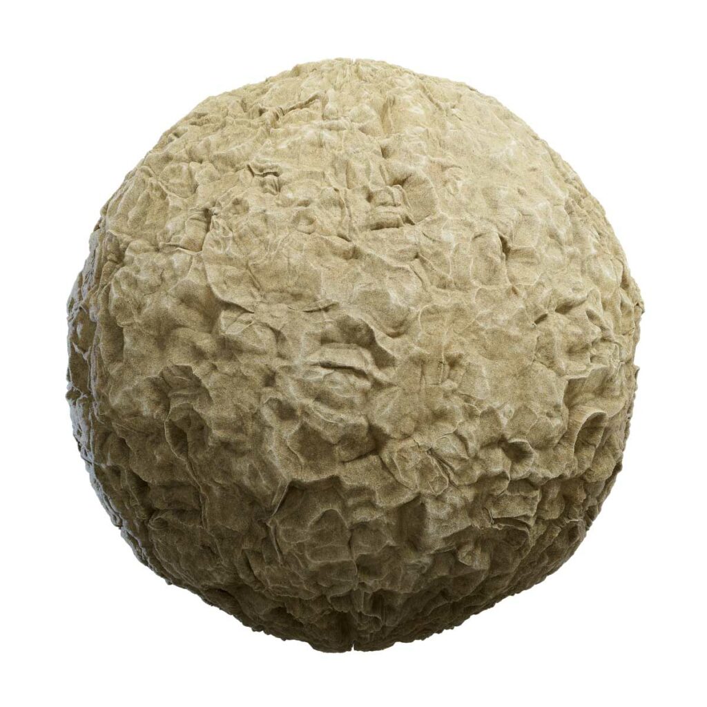 Crumpled Brown Paper PBR Texture
