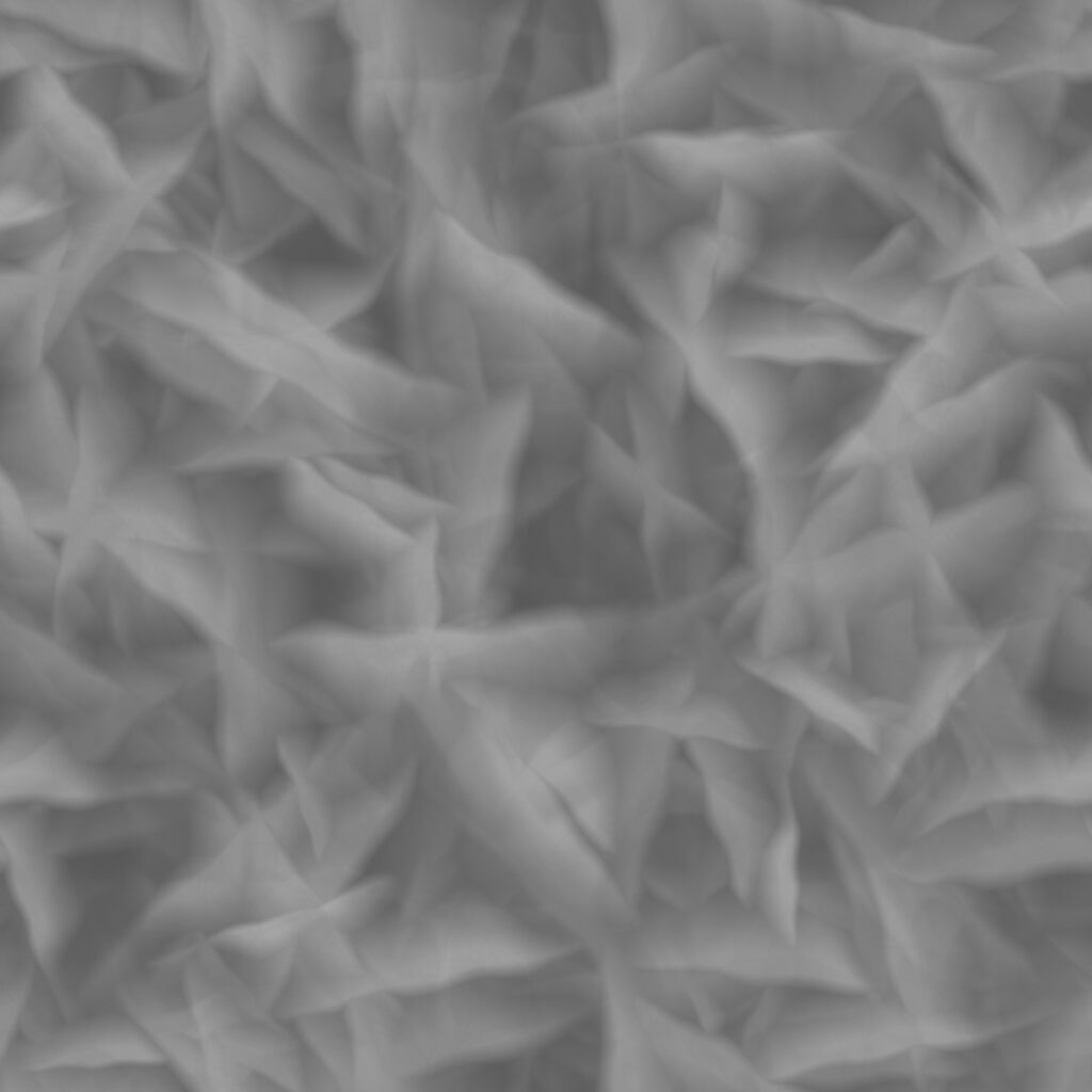 Crumpled Paper Sheet with Scribbles PBR Texture