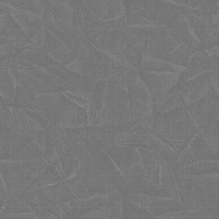 Crumpled Paper Sheet with Scribbles PBR Texture