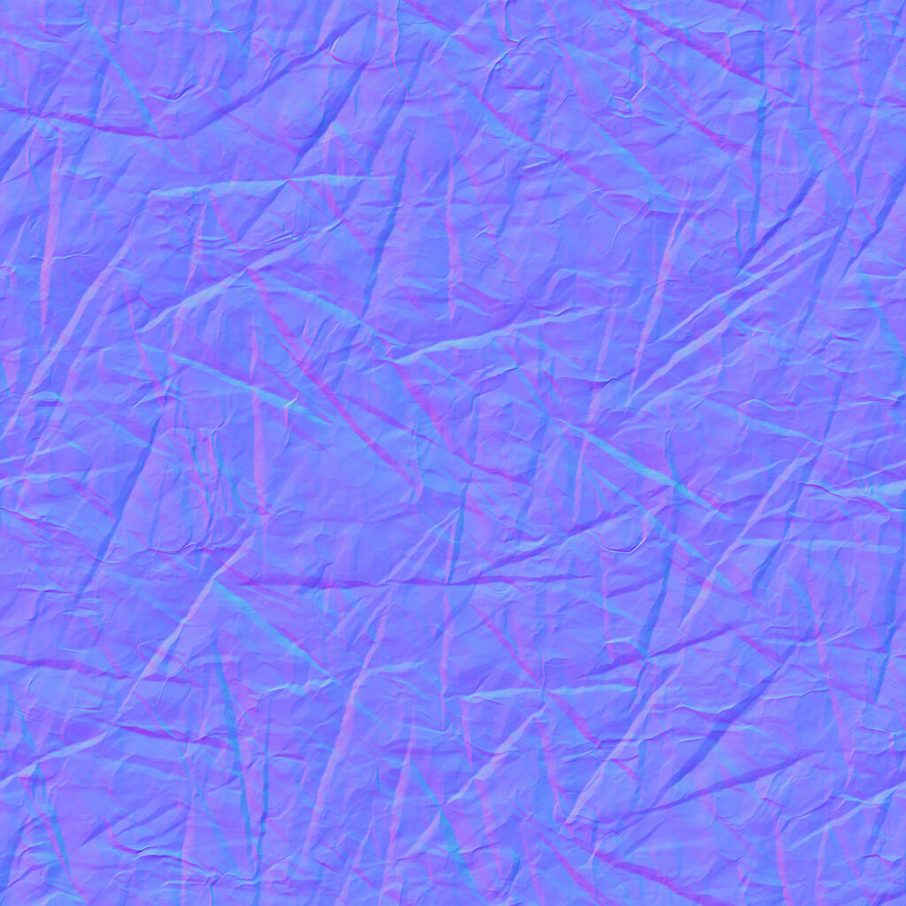 Crumpled Stained Old Paper PBR Texture