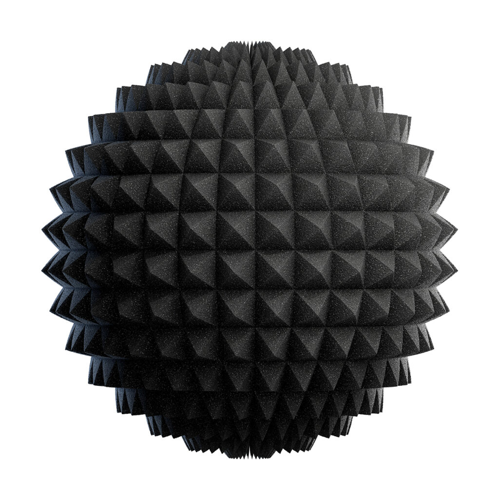 Dark Acoustic Panel PBR Texture