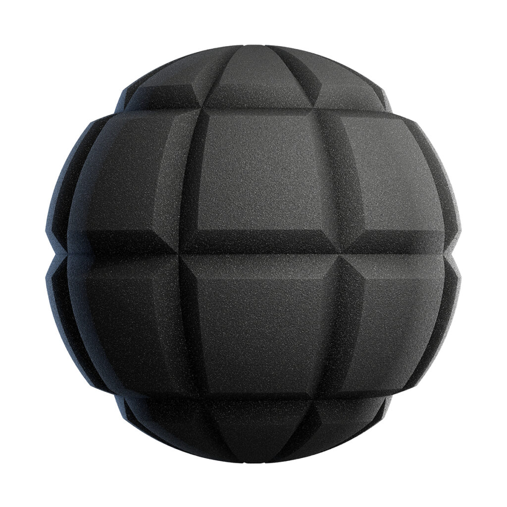 Dark Acoustic Panel PBR Texture