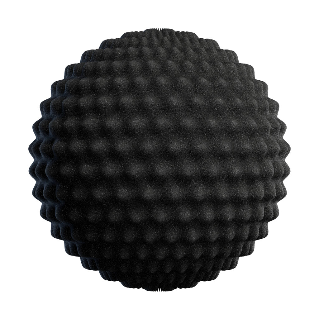 Dark Acoustic Panel PBR Texture
