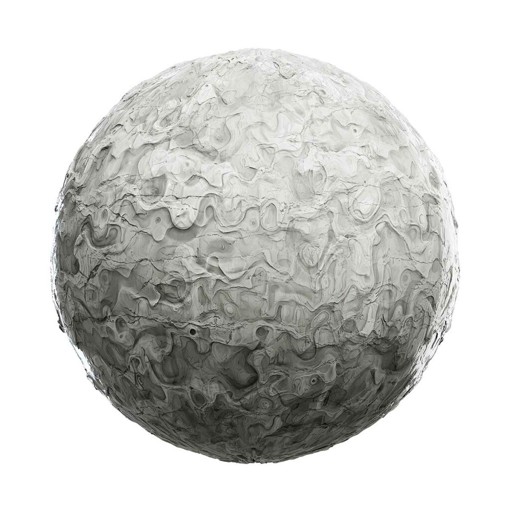 Dripping Grey Clay PBR Texture