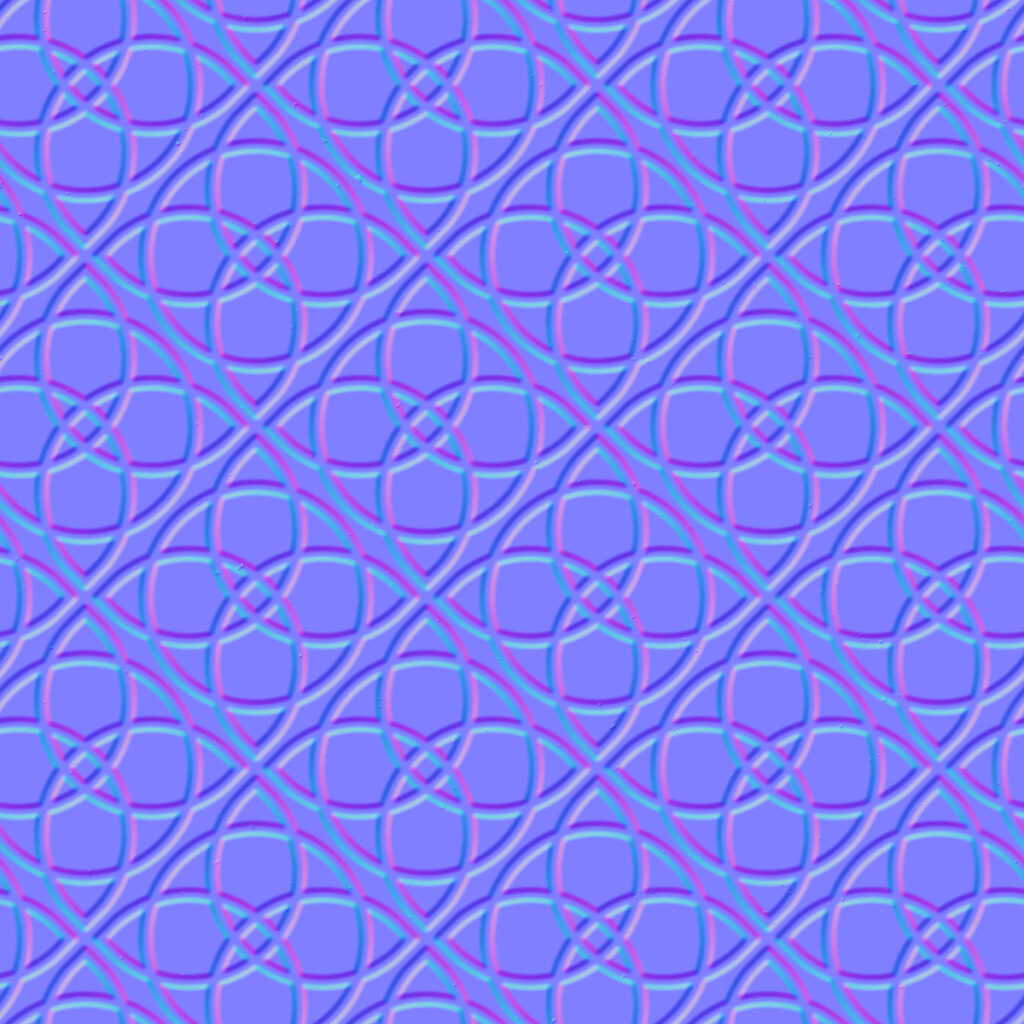 Green Patterned Glass PBR Texture