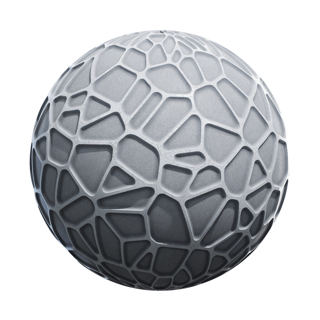 Grey Patterned Plastic PBR Texture