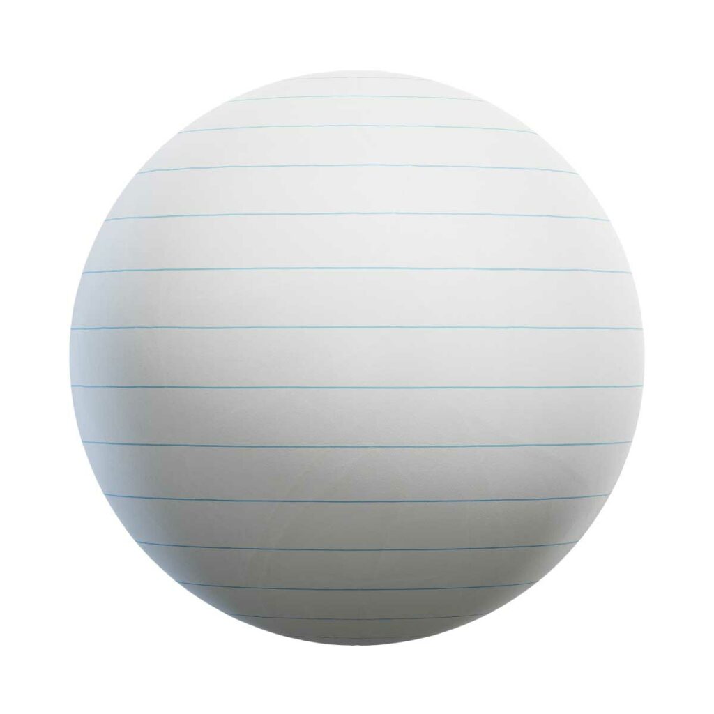 Lined Paper Sheet PBR Texture