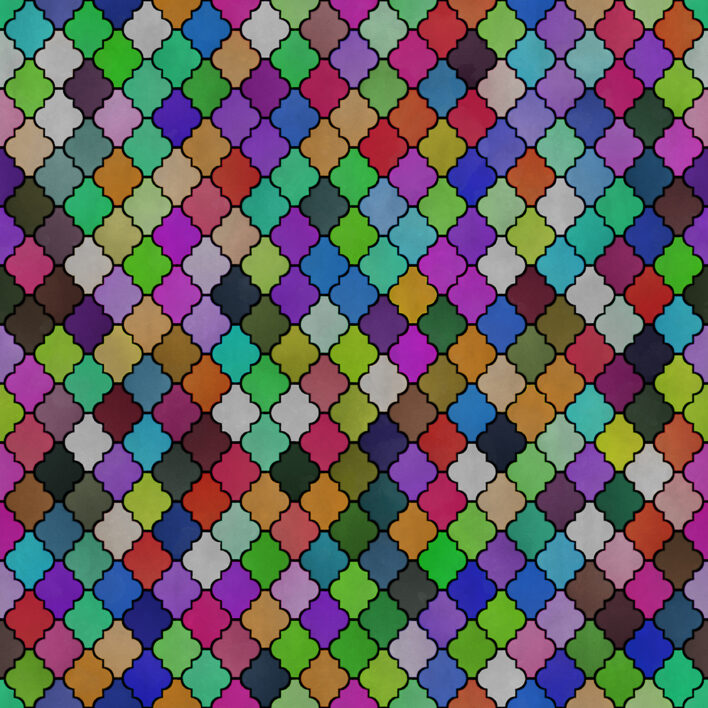 Multi-Color Stained Glass PBR Texture