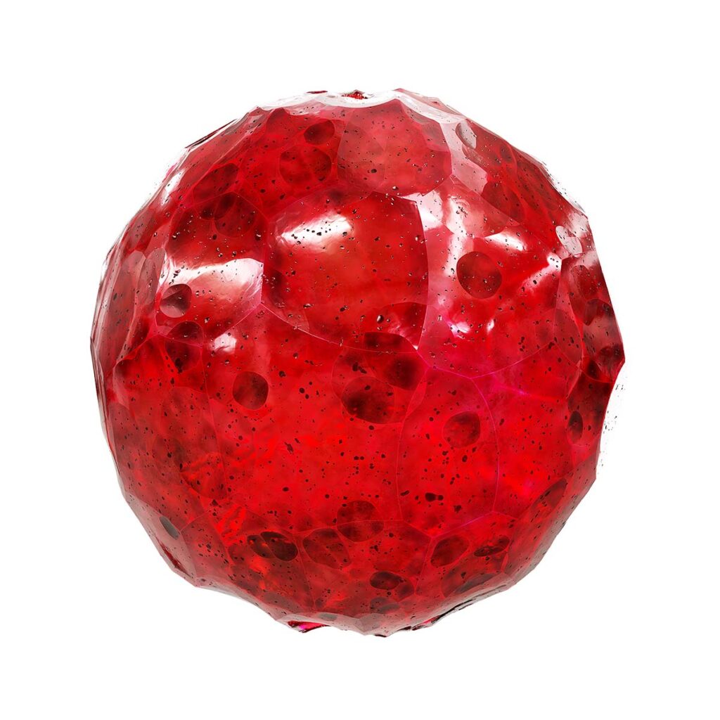 Red Crystal PBR Texture