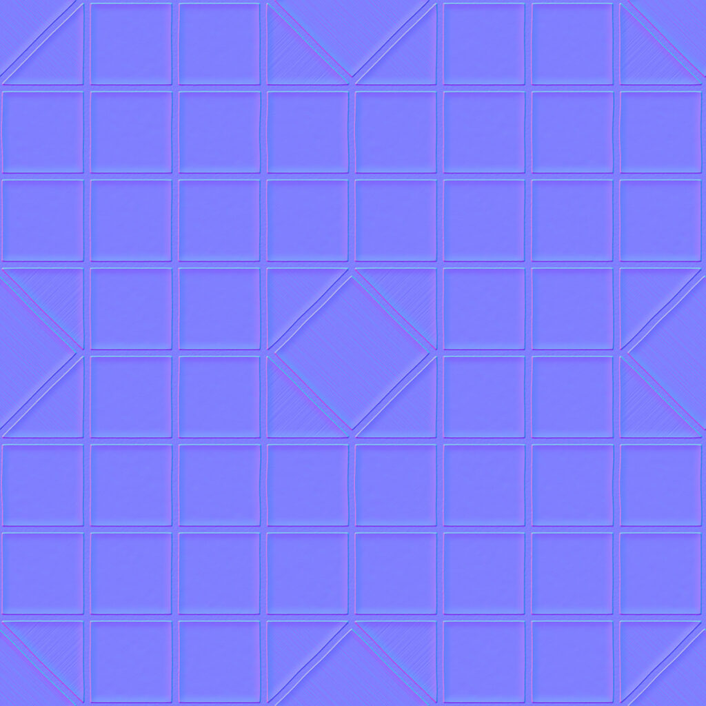 Red Stained Glass Window PBR Texture