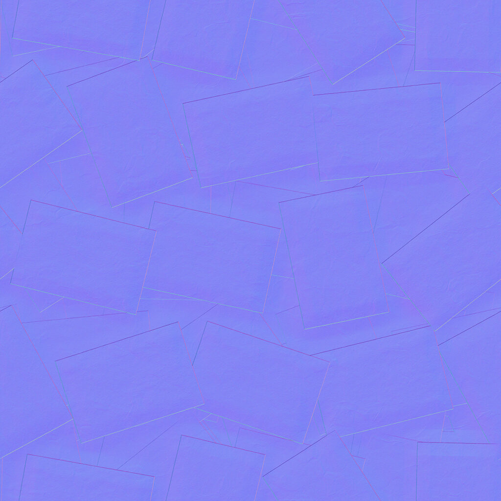 Scattered Postcards PBR Texture