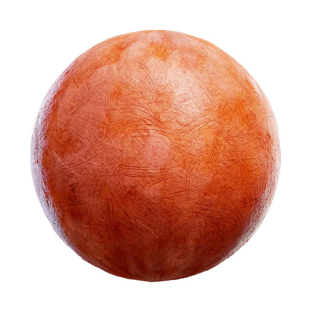 Scratched Orange Clay PBR Texture