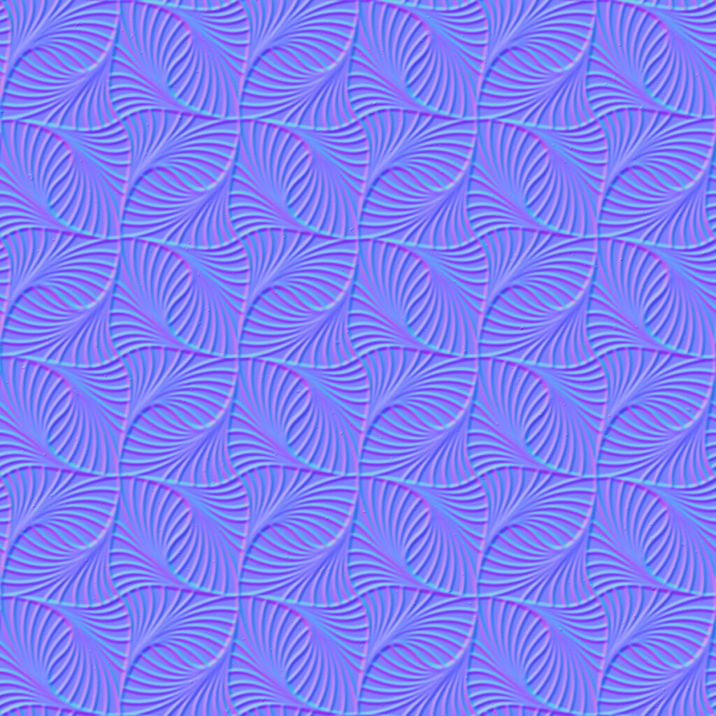 Yellow Patterned Glass PBR Texture