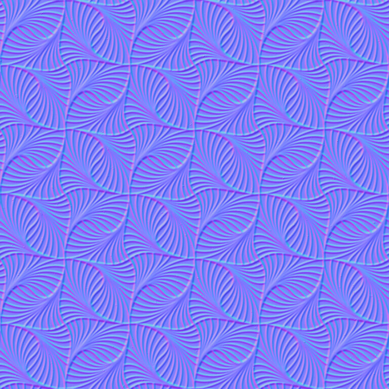 Yellow Patterned Glass PBR Texture