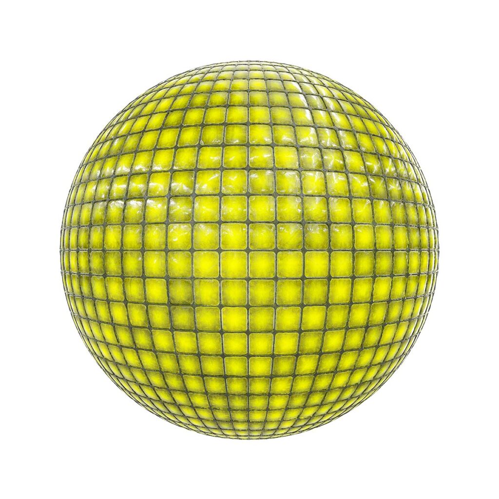 Yellow Stained Glass PBR Texture