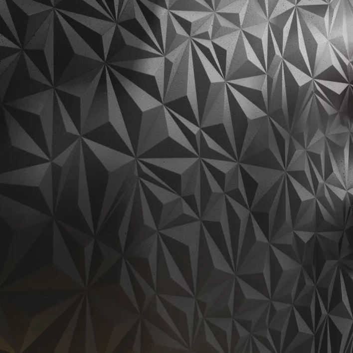 Black Triangular Wall Panel PBR Texture