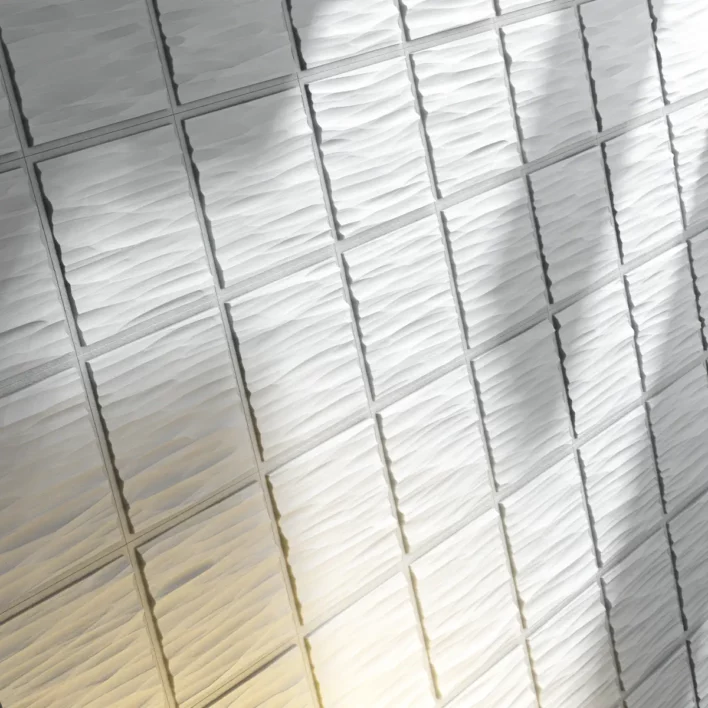 White Stucco Wall Panel PBR Texture