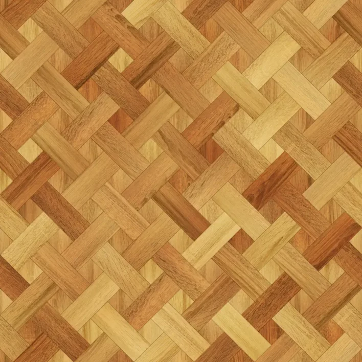 Oak Basketweave Wood Parquet