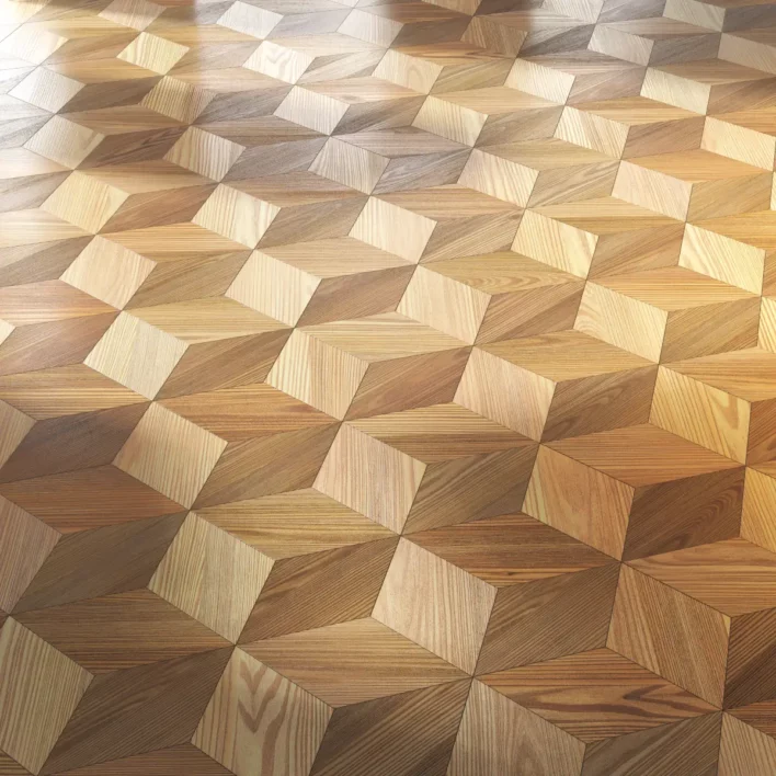 Oak Cube Wood Parquet