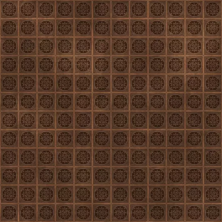 Square Wooden Wall Tiles PBR Texture