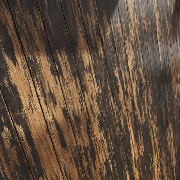 Black Painted Vertical Planks PBR Texture