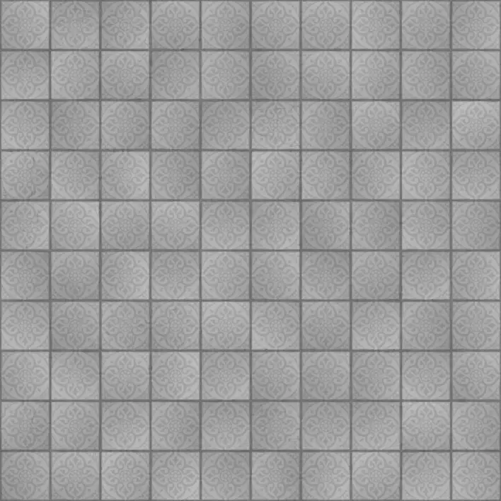 Brown Patterned Tiles PBR Texture