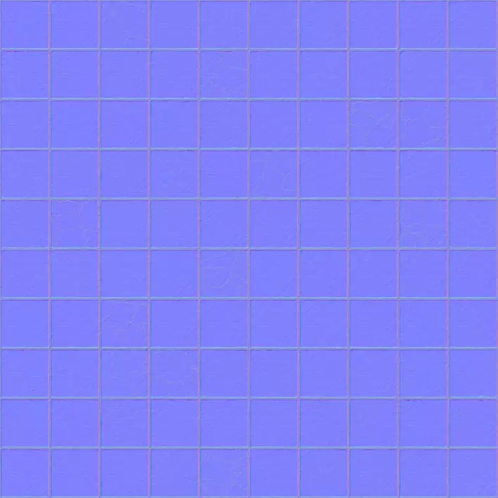 Green Patterned Tiles PBR Texture