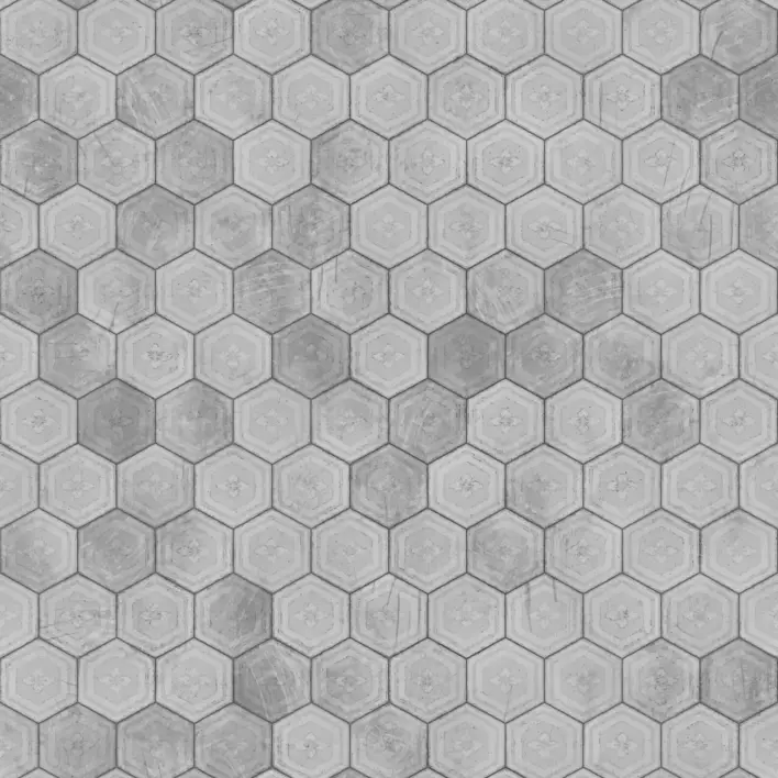 Red Hexagonal Patterned Tiles PBR Texture