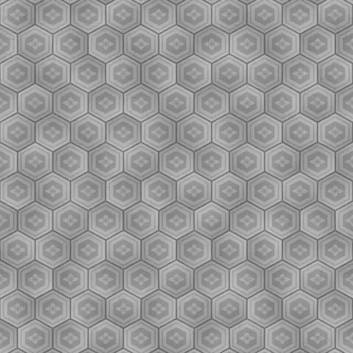 Red Hexagonal Patterned Tiles PBR Texture
