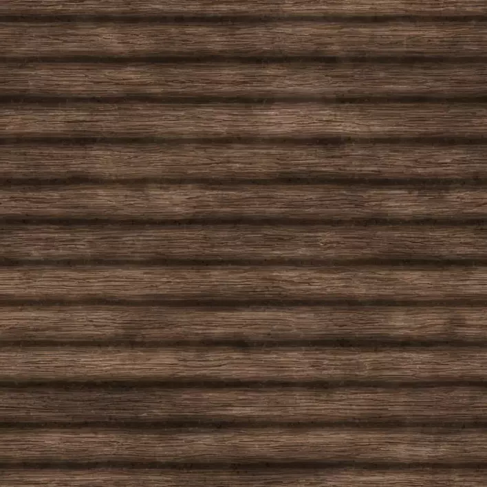 Horizontal Wooden Logs PBR Texture