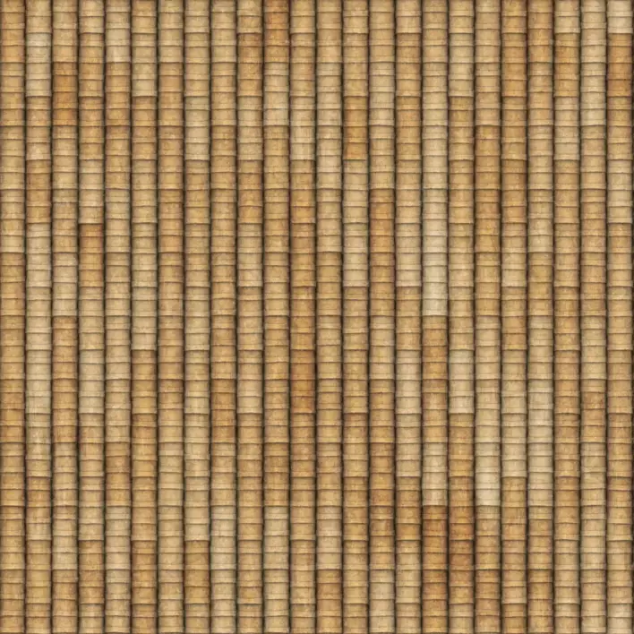 Yellow Ceramic Roof Tiles PBR Texture