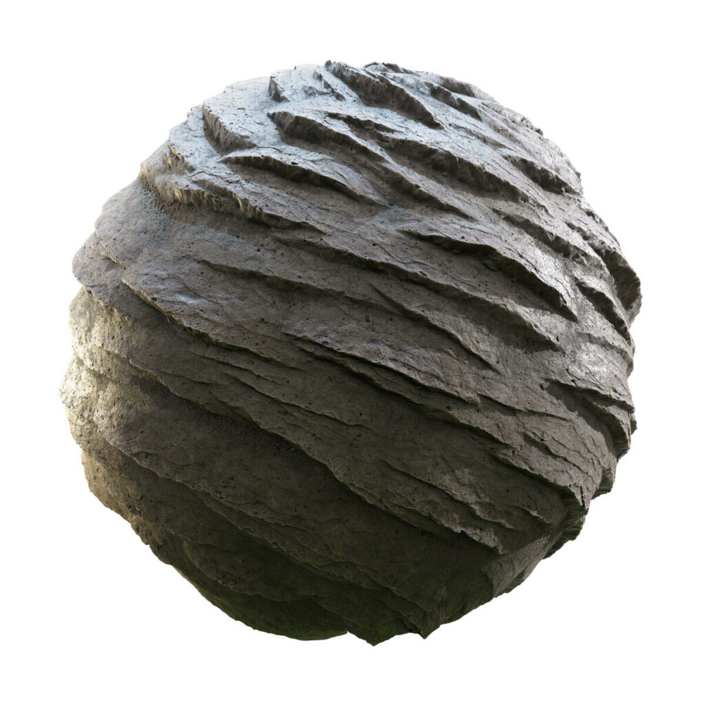 Layered Sharp Rock PBR Texture