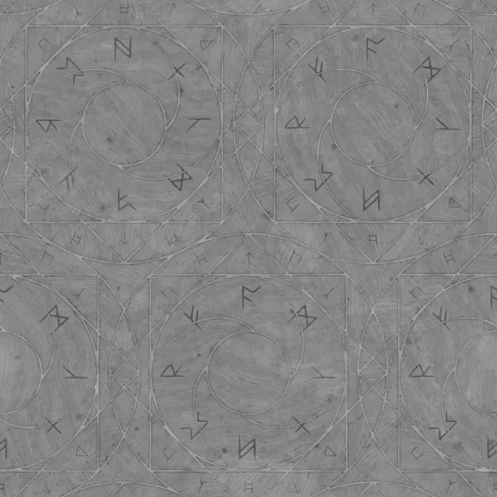 Stone and Copper Runic Floor PBR Texture