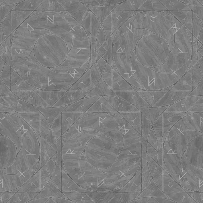 Stone and Copper Runic Floor PBR Texture