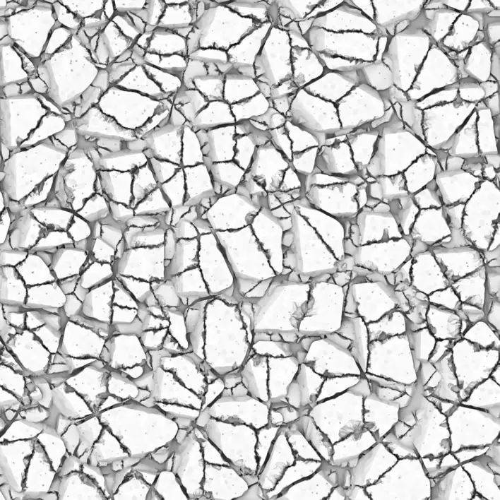 Stylized Cracked Lava Rocks PBR Texture