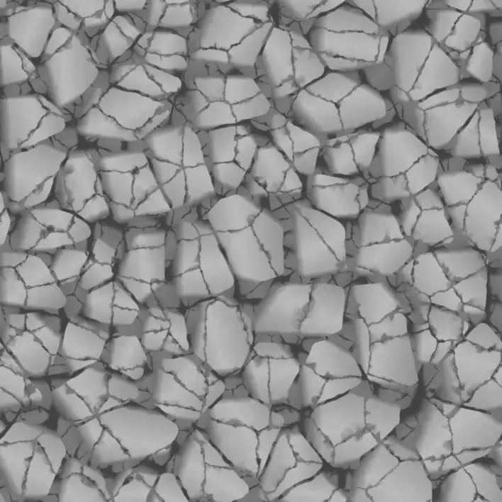 Stylized Cracked Lava Rocks PBR Texture