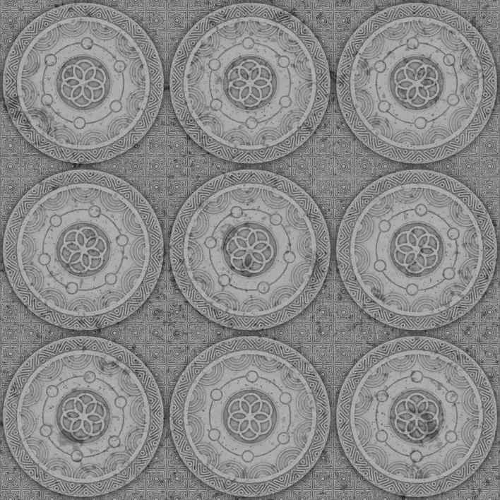 Stilized Temple Wall PBR Texture