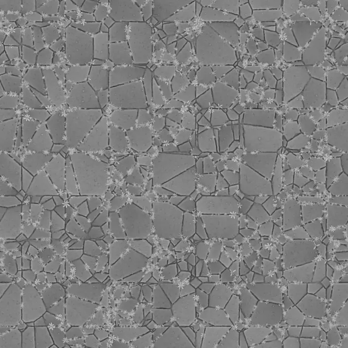 Damaged Pavement Grey Tiles PBR Texture