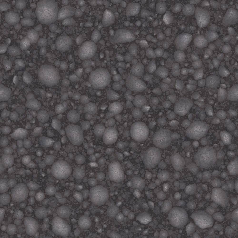 Grey River Rocks with Water PBR Texture