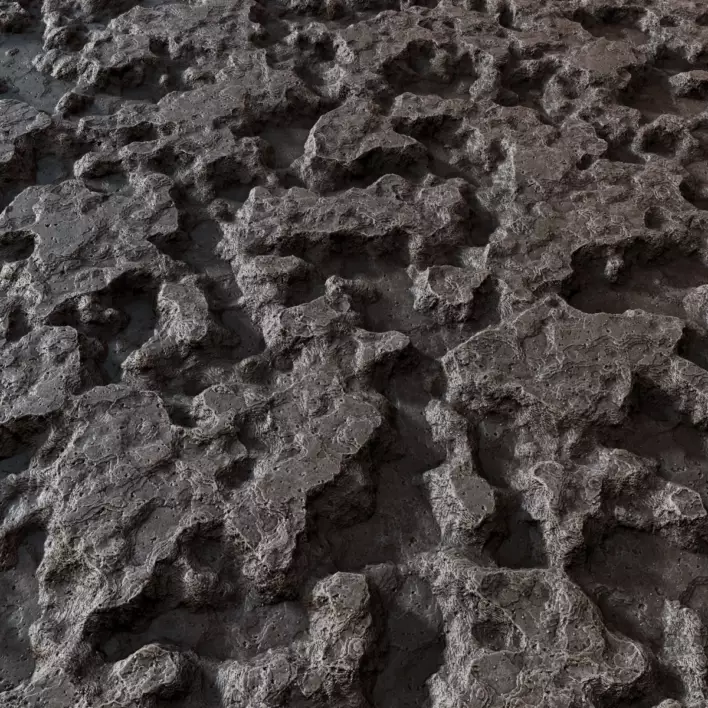 Grey Rough Rock PBR Texture