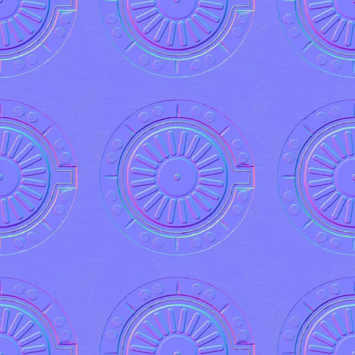 Metal Manhole PBR Texture