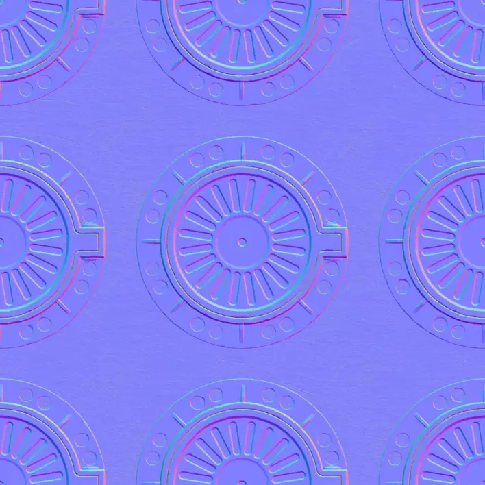 Metal Manhole PBR Texture