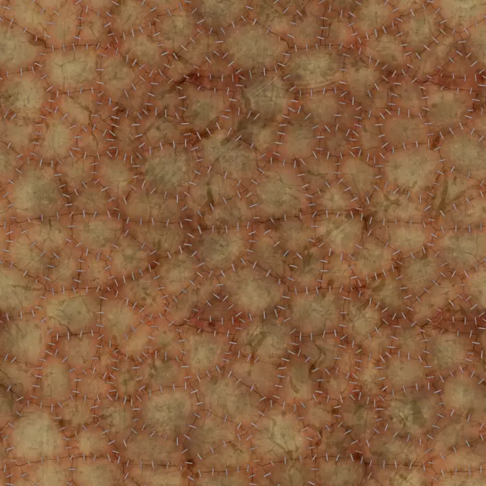 Stampled Zombie Skin PBR Texture