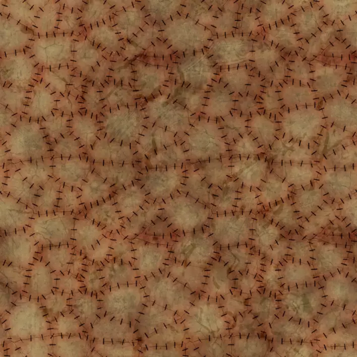 Stampled Zombie Skin Pbr Texture